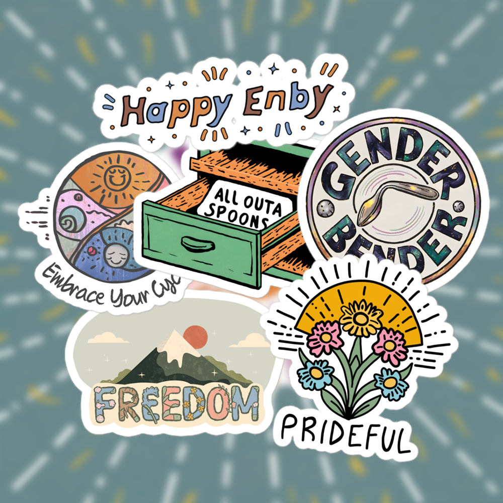 Unisex Stickers for Progressive Causes | Durable | Vibrant – Alix Designs